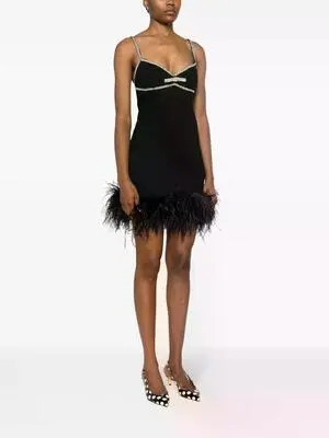 SELF-PORTRAIT Embellished Crepe Minidress