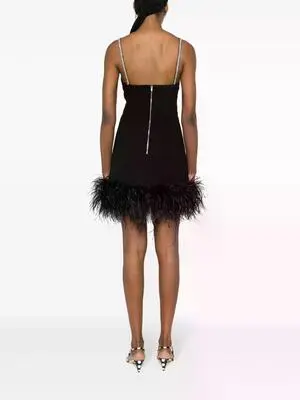 SELF-PORTRAIT Embellished Crepe Minidress