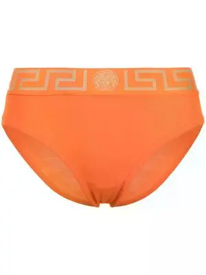 Versace Greca-waistband Briefs - Orange