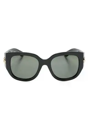 Gucci Acetate Square Frame Sunglasses - Black