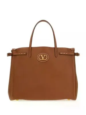Valentino Garavani Antibes Vlogo Tote - Brown