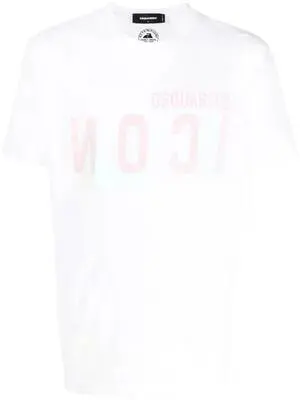 Dsquared2 Mirrored-logo T-shirt - White