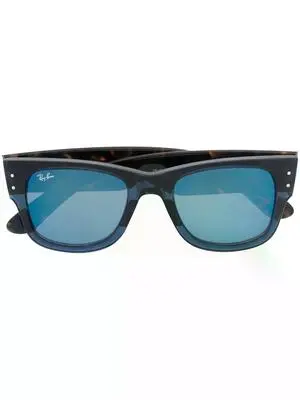 Ray-ban Mega Wayfarer-frame Sunglasses - Blue