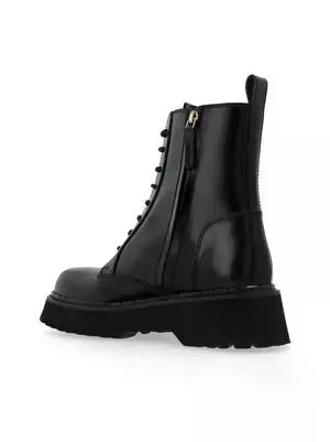 Gucci Leather Combat Boots