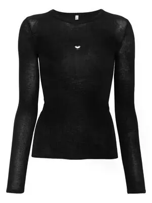 BASERANGE Heart T-shirt - Black