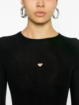 BASERANGE Heart T-shirt - Black