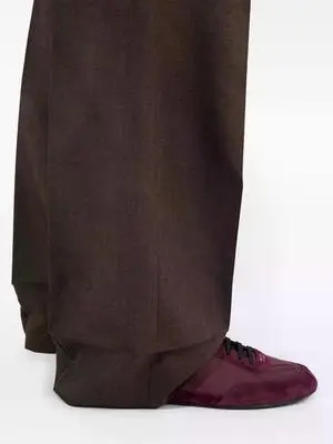 Prada Belted Trousers - Brown