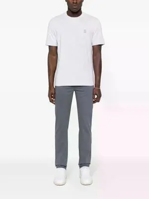 Brioni Chamonix Mid-rise Straight-leg Jeans - Grey
