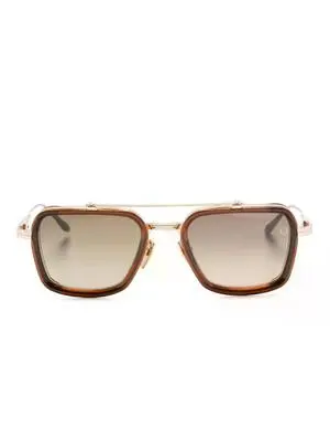 AKONI Solis Square-frame Sunglasses