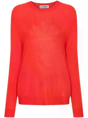 JIL SANDER Fine-knit Jumper - Red