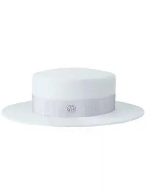 MAISON MICHEL Kiki Wool-felt Capeline Hat - Blue