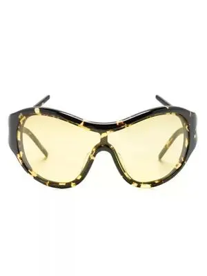 Christopher Esber Uma 98 Wraparound-frame Sunglasses - Brown