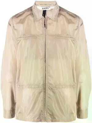 Rains Zip-up Shirt Jacket - Neutrals