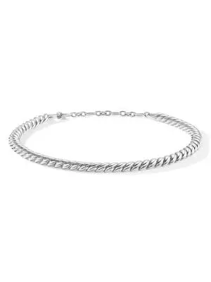 David Yurman Sterling Sculpted Cable Chain Necklace - Silver