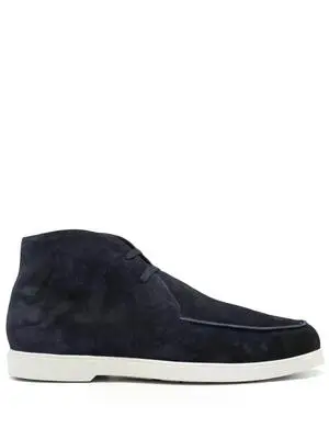 MOORER Bruschi Suede Boots - Blue