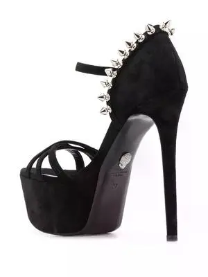 Philipp Plein Stud-embellished Platform Sandals