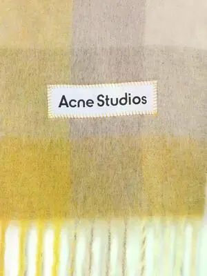 Acne Studios Checked Scarf - Neutrals