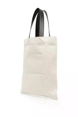 JIL SANDER Logo Print Tote Bag - Neutrals