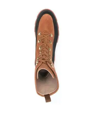 STUART WEITZMAN Chunky Lace-up Suede Boots