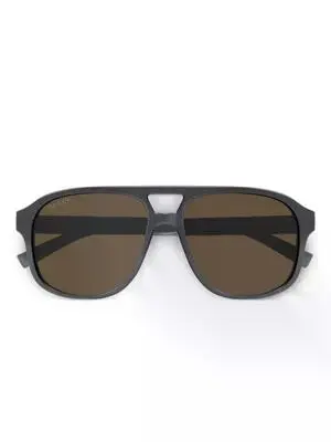 Gucci Pilot-frame Sunglasses - Grey