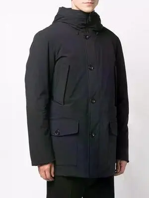 Woolrich Padded Down Parka Coat - Black