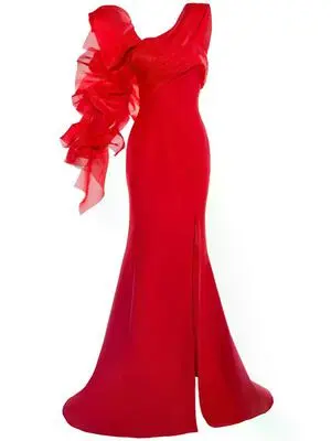 Gaby Charbachy Off The Shoulder Evening Dresses