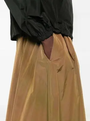 Herno Elasticated-waistband Maxi Skirt - Brown