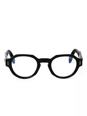 CUTLER & GROSS Round-frame Glasses - Black