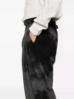CALMLENCE Triple Pleated Tapered Trousers
