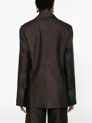 Loewe Single-breasted Linen Blazer