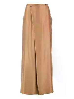 Giorgio Armani Wrapped Maxi Skirt - Neutrals