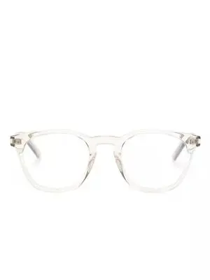 Saint Laurent Sl 28 Square-frame Glasses - Grey