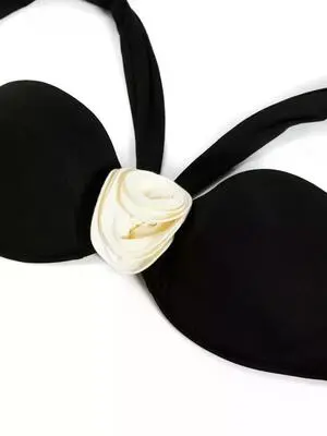 LA REVECHE Sahar Floral-appliqué Bikini