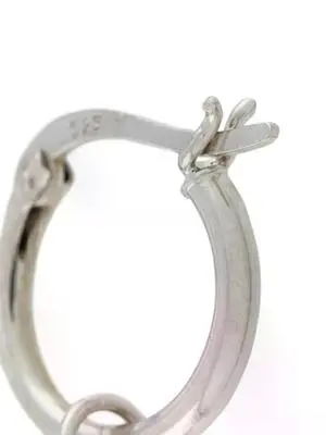 TRUE ROCKS Razor Hoop Earring - Silver