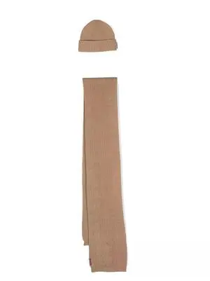 Dsquared2 Wool Scarf And Beanie Set - Neutrals
