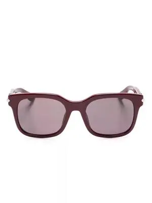 Alexander McQueen Square-frame Sunglasses - Red