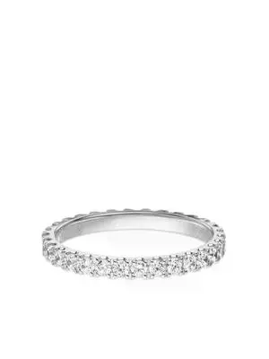 VEYNOU 18kt Recycled White Gold Diamond Band Ring