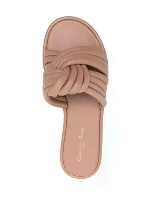 GIANVITO ROSSI Ottavia Leather Slides