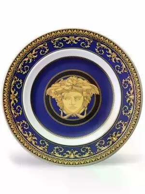 Versace Medusa Plate - Blue