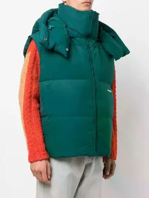 Off-White Logo-print Padded Hooded Gilet