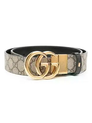 Gucci Gg Marmont Reversible Belt - Neutrals