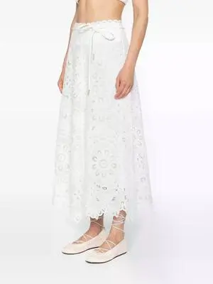 Zimmermann Ottie Flared Midi Skirt
