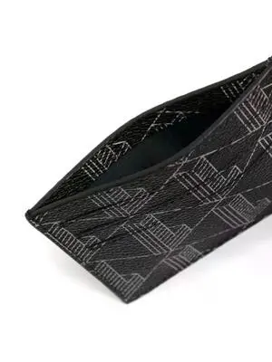 Lacoste Monogram Noir Gris Cardholder