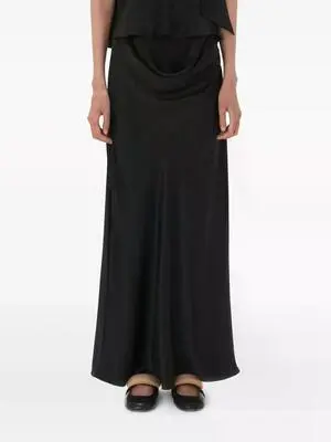 JW Anderson Draped Silk Maxi Skirt