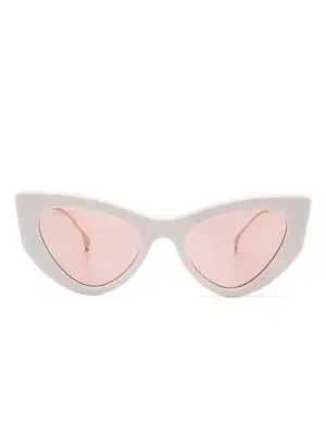 Gucci Double G Cat-eye Sunglasses - Neutrals