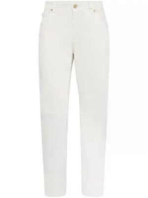 Brunello Cucinelli Mid-rise Tapered-leg Jeans