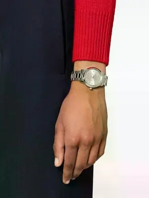 Gucci G-timeless Stainless Steel Watch With Bee Motif - Silver