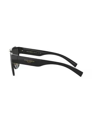 Dolce & Gabbana Logo-print Square-frame Sunglasses