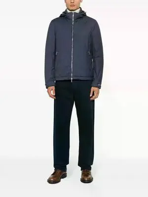 MOORER Albini-pum Padded Hooded Jacket - Blue