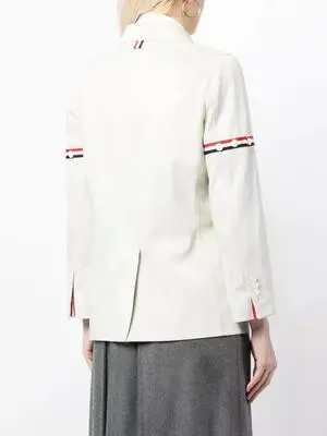 Thom Browne Rwb Stripe Cotton Blazer